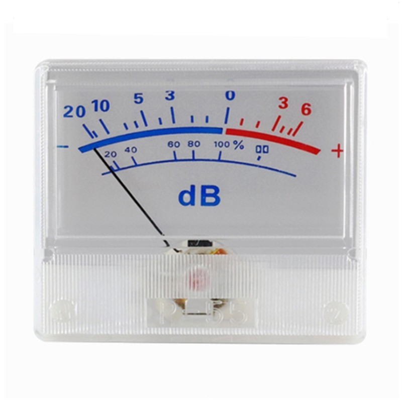 Compact- VU Meter Yellow Backlit High Accuracy Power Amplifier Meter ...