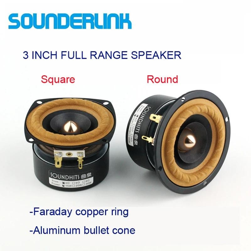2PCS/ 3 inc speaker full range woofer Hi-Fi Speaker tweeter bass ...