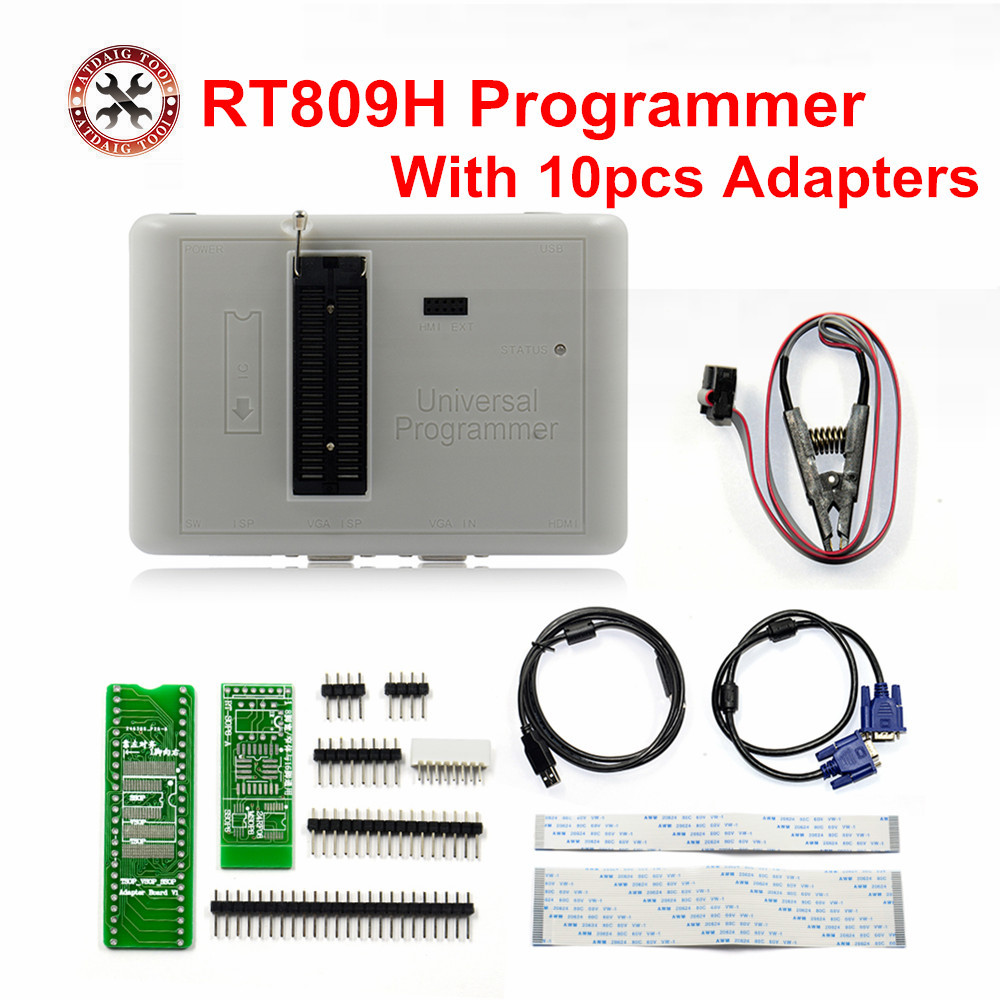 】RT809H EMMC-Nand FLASH Programmer TSOP-VSOP-SSOP Adapter 169 BGA / BGA 153+10 Adapters +SOP8 Te ...