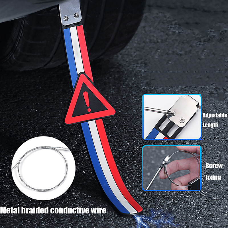 ☮Car Anti-Static Earth Ground Wire Belt Anti-Static Flex Strip Vehicle ...