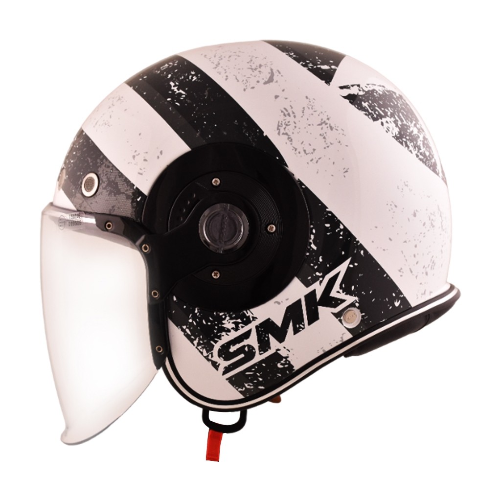 SMK RETRO GRAPHICS MOTORCYCLE JET HELMET | Shopee Philippines
