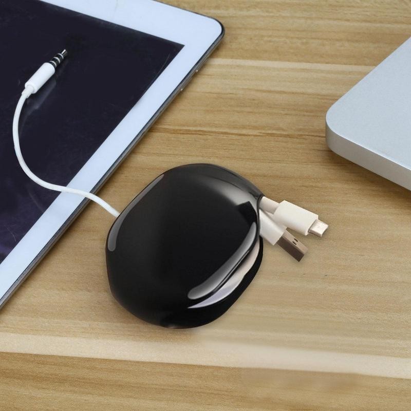 ~Portable Cable Storage Organizer Automatic Cable Winder Headphone ...