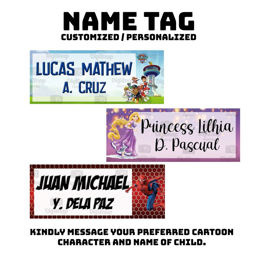 Name Tag with Laminate | Customized / Personalized | Shopee Philippines