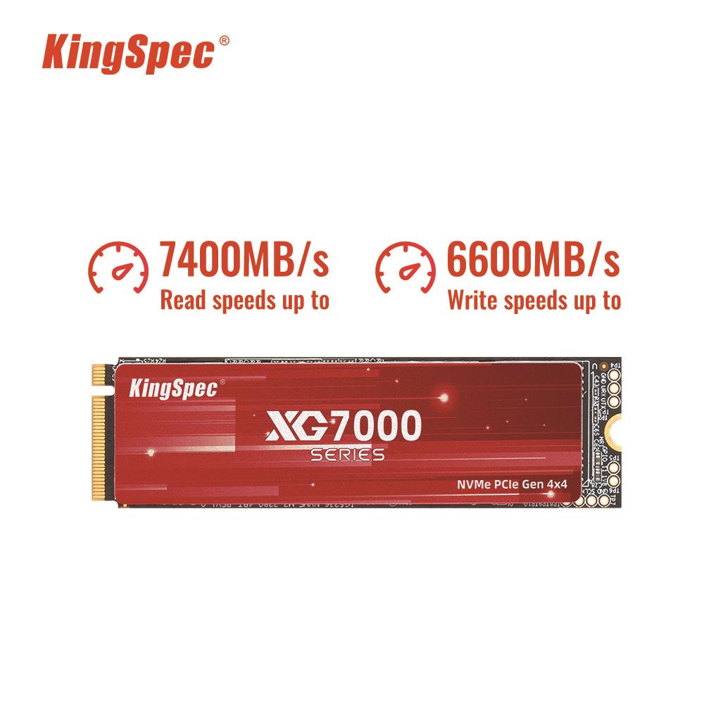 KingSpec SSD M2 NVMe 512GB 1TB 2TB 4TB 7000MB/s Ssd M.2 2280 PCIe 4.0 SSD Nmve Gen4 Hard Disk ...