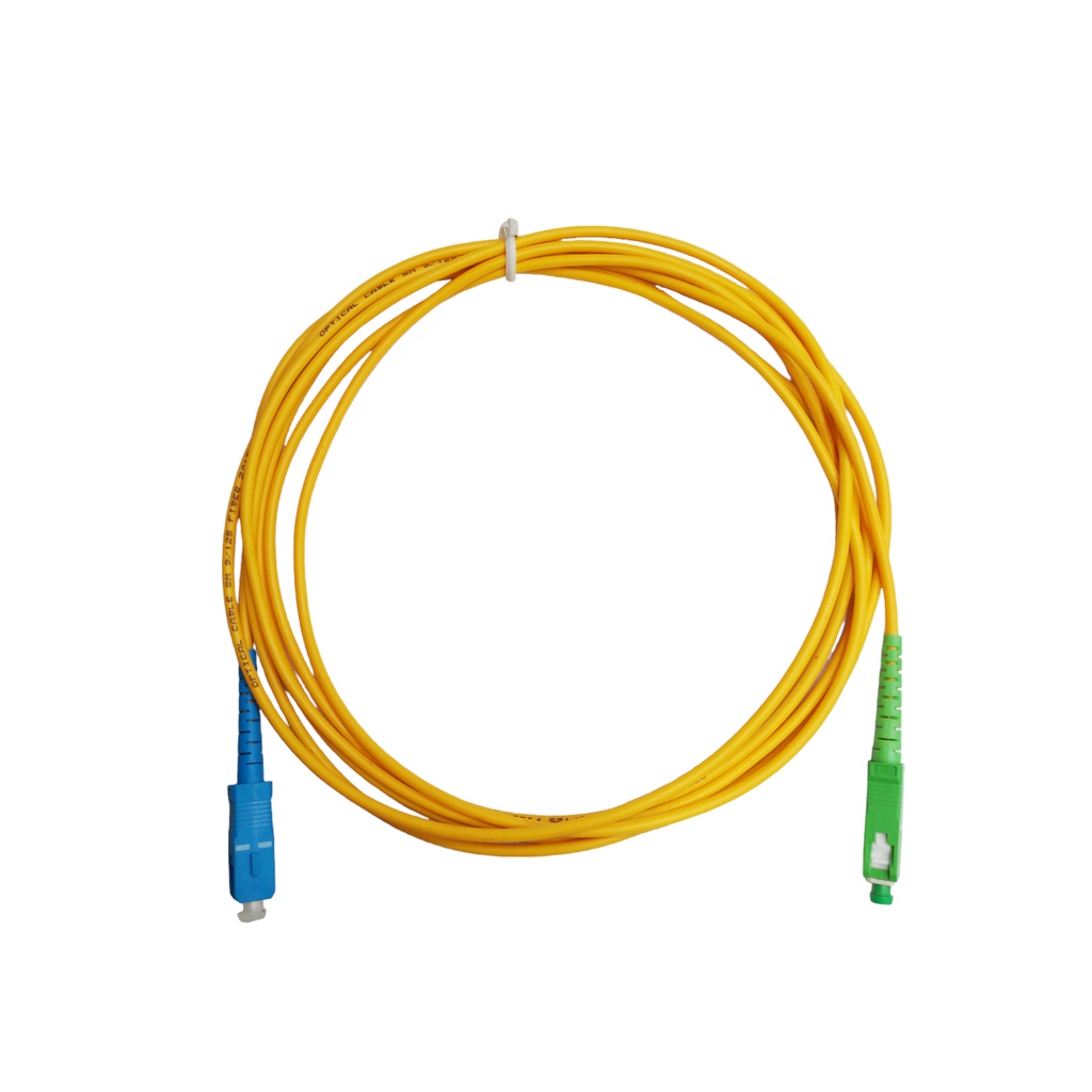 DIY ELECTRONICS FIBER OPTIC PATCH CORD CABLE SC/UPC to SC/APC (BLUE to ...
