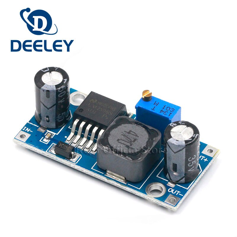 LM2596 LM2596S ADJ Power supply module DC-DC Step-down module 5V/12V/24V adjustable Voltage ...