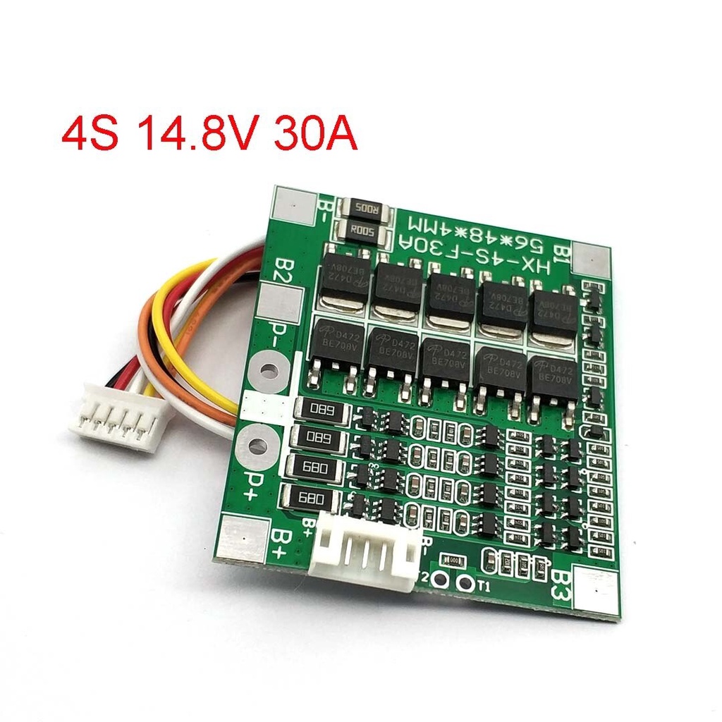 4S 30A 14.8V Li-ion Lithium 18650 Battery BMS Packs PCB Protection ...