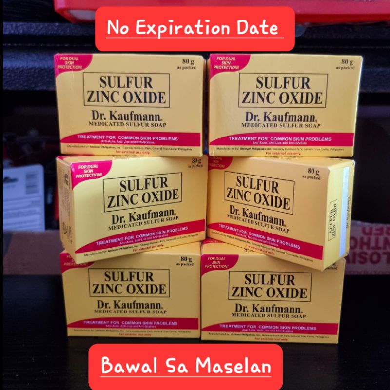 Dr. Kaufman Medicated Sulfur Soaf 80g 6PCS PER SET(NO EXPIRY DATE ...