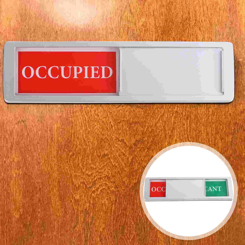 Sign Door Privacy Occupied Office Bathroom Signs Vacant Signboard Do ...