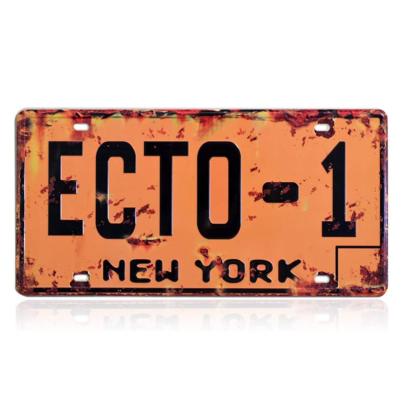 Ghostbusters License Plate Memorabilia, Embossed Replica, Movie Prop ...