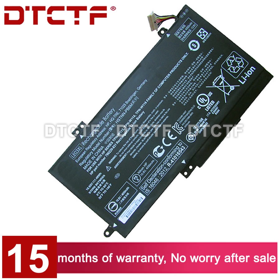 11.4V DTCTF 48Wh 4050Mah Model Le03xl Hstnn-Pb6m/Yb5q Battery For HP ...