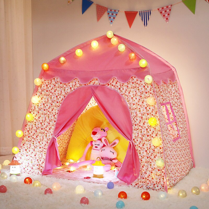 Children Tent Indoor Outdoor Game Garden Tipi Princess Castle Folding ...