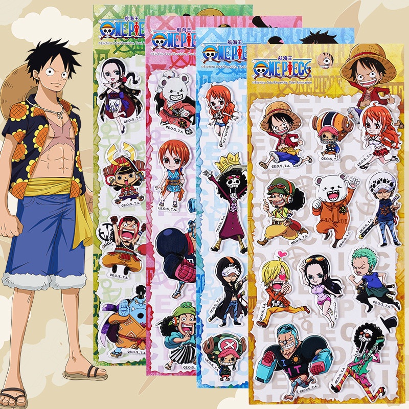 ONE PIECE Q Version Cartoon Tattoo Stickers Arm Decoration ...