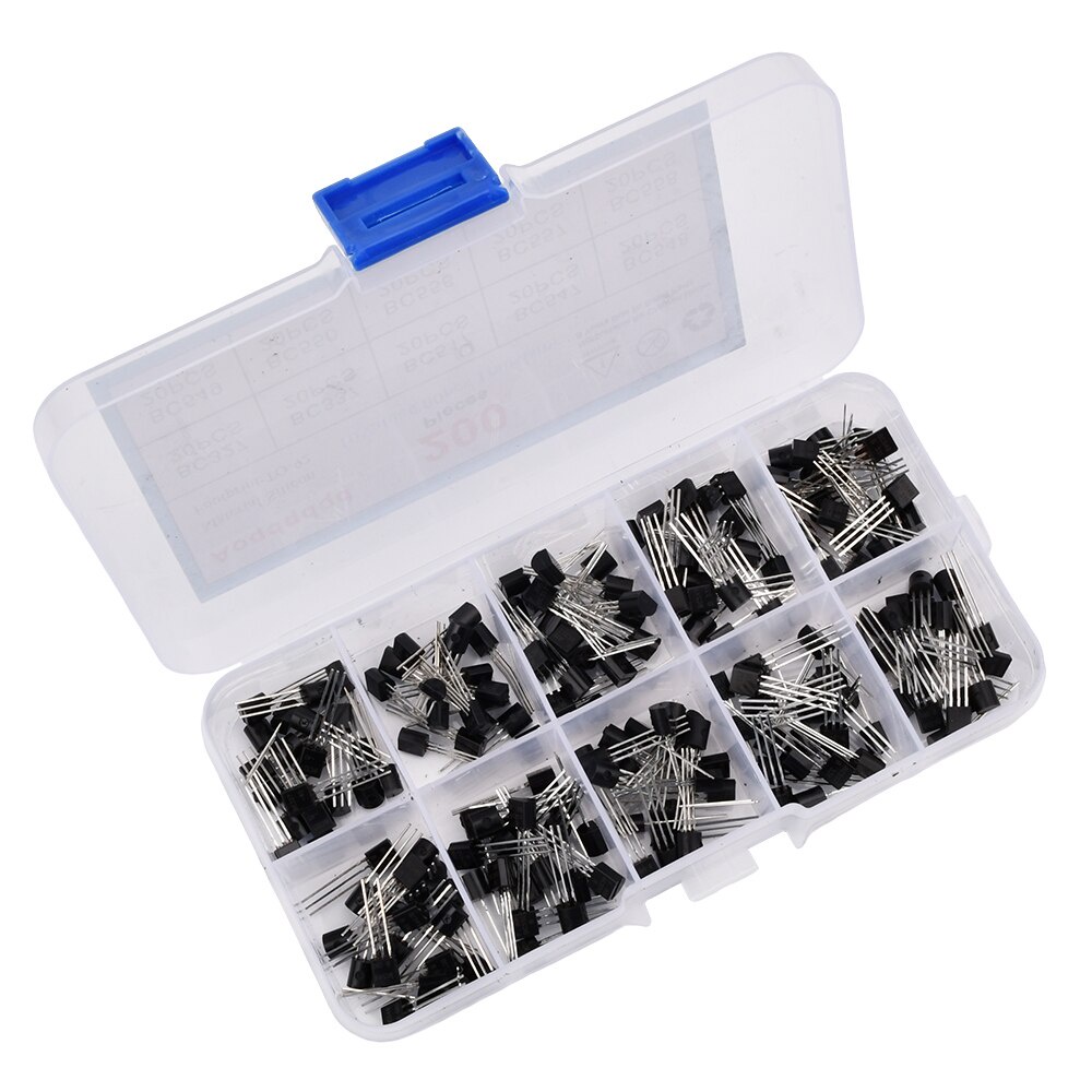 Transistor Kit BC327 BC337 BC517 BC547 BC548 BC549 BC550 BC556 BC557 BC558 PNP/NPN 10 Values ...