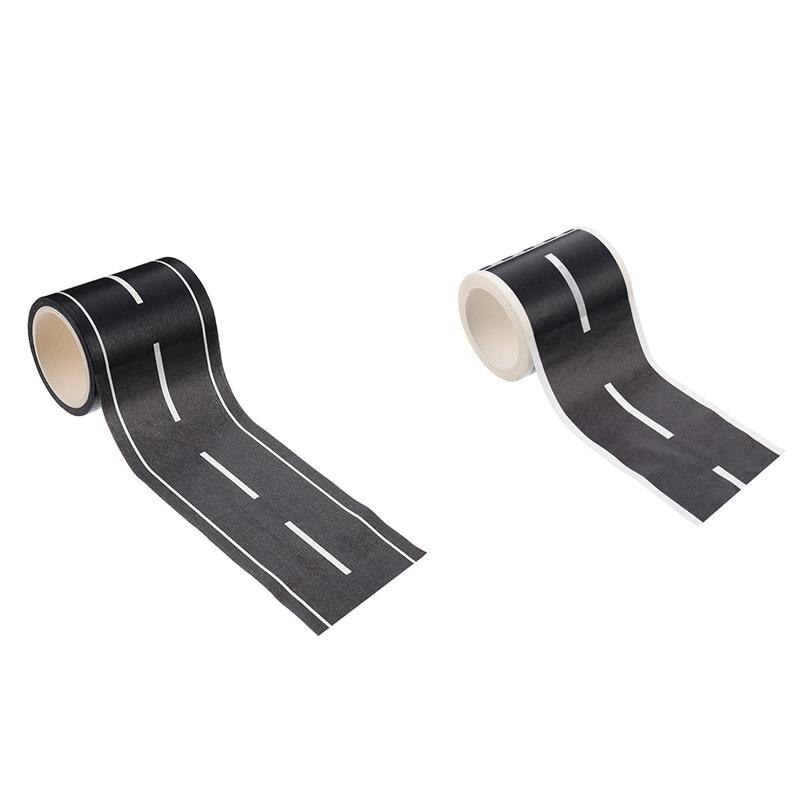 2 Rolls of Kids Road Tape Railway Road Sticker Road Sticker Roll ...