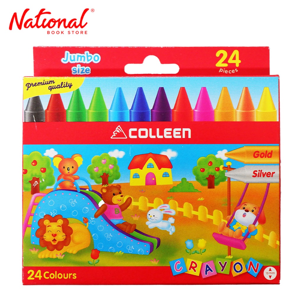 Colleen Jumbo Crayon JC24, 24 Colors - School Supplies - Coloring ...