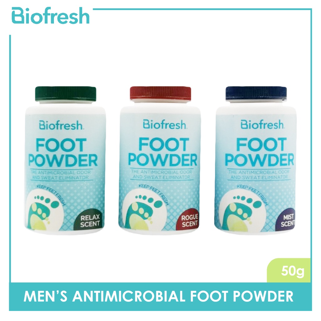 Biofresh Men's Antimicrobial Foot Powder 50g 1 piece BMFP02 | Shopee ...
