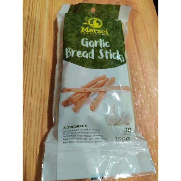 Merzci Garlic Bread Sticks 100g | Shopee Philippines