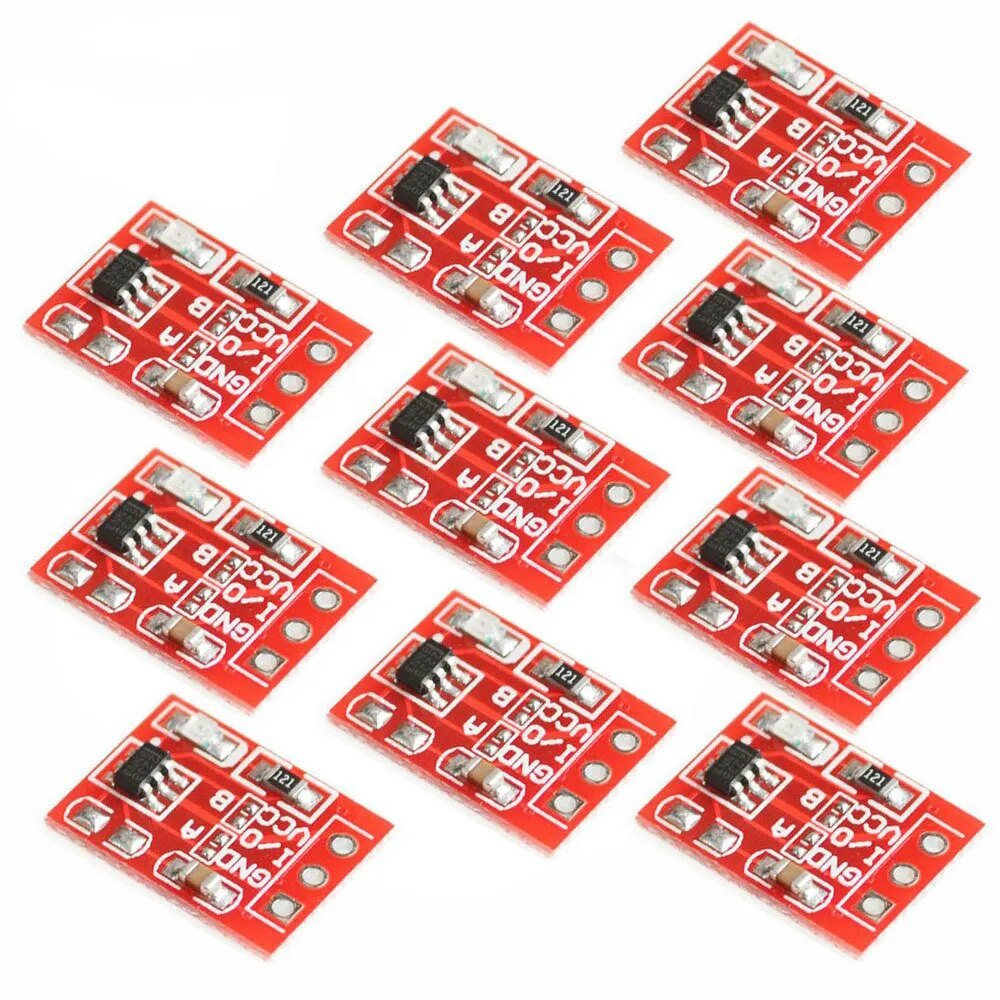 10PCS TTP223 Touch Key Switch Module Touching Button Self-Locking No-Locking Capacitive Switches ...