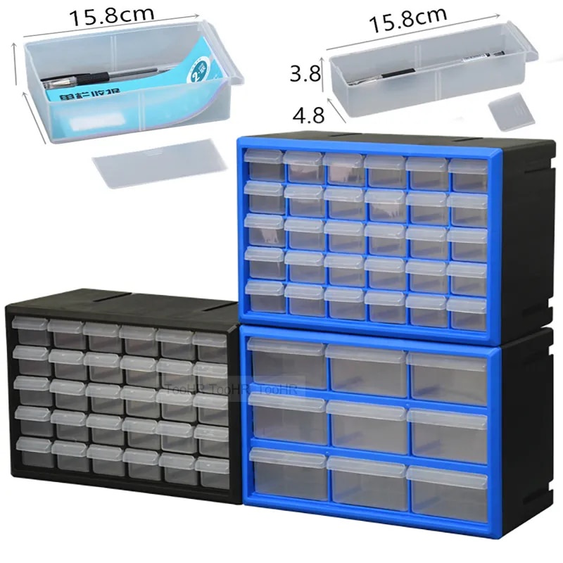 Tool Drawer Cabinet Box Craft Plastic Screw Storage Blocks Building ...