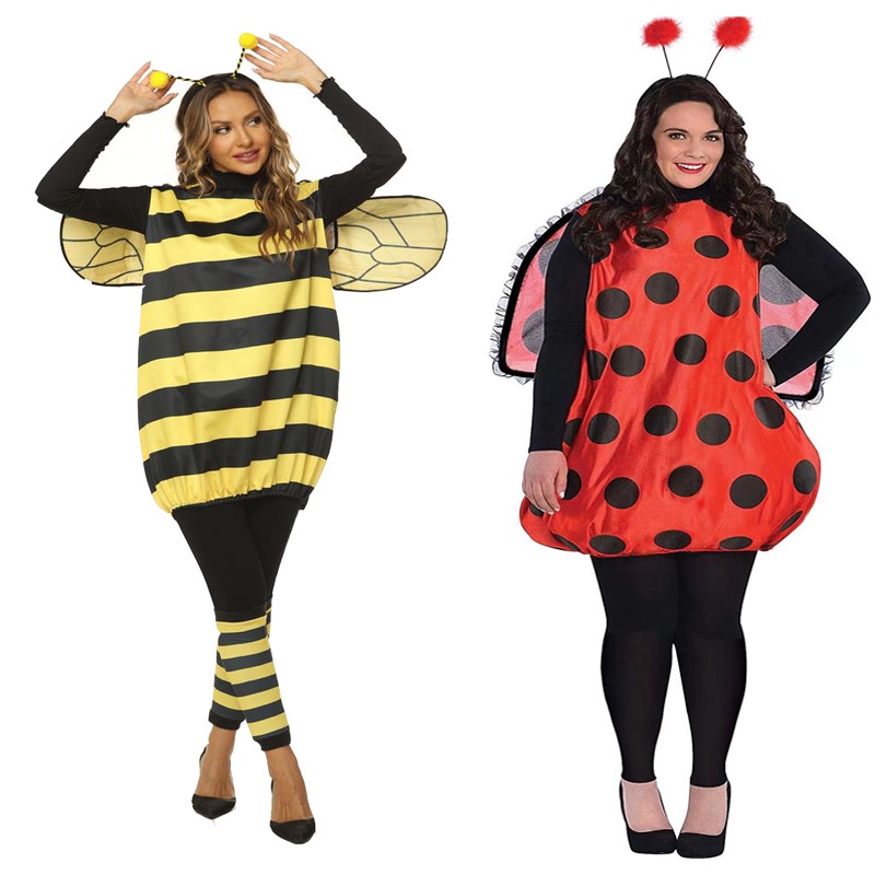 ۞ Women Darling Bee Costume Halloween Costume Girls Bee Lady Bird Fancy Dress Outfit Adult