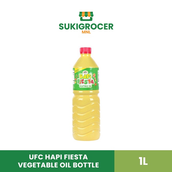 UFC Hapi Fiesta Vegetable Oil Bottle 1L | Shopee Philippines
