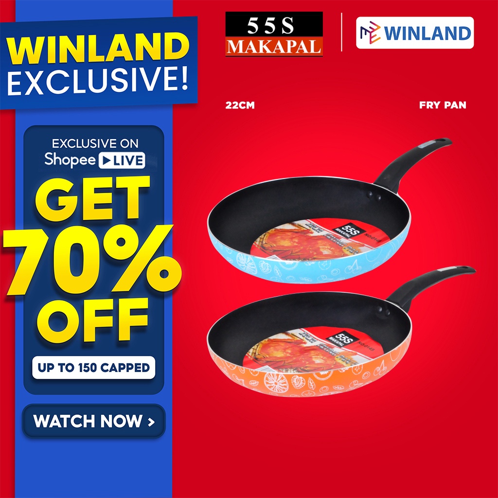 555 by Winland 22cm Non-stick Frying Pan Forged Aluminum Cookware 0142 ...