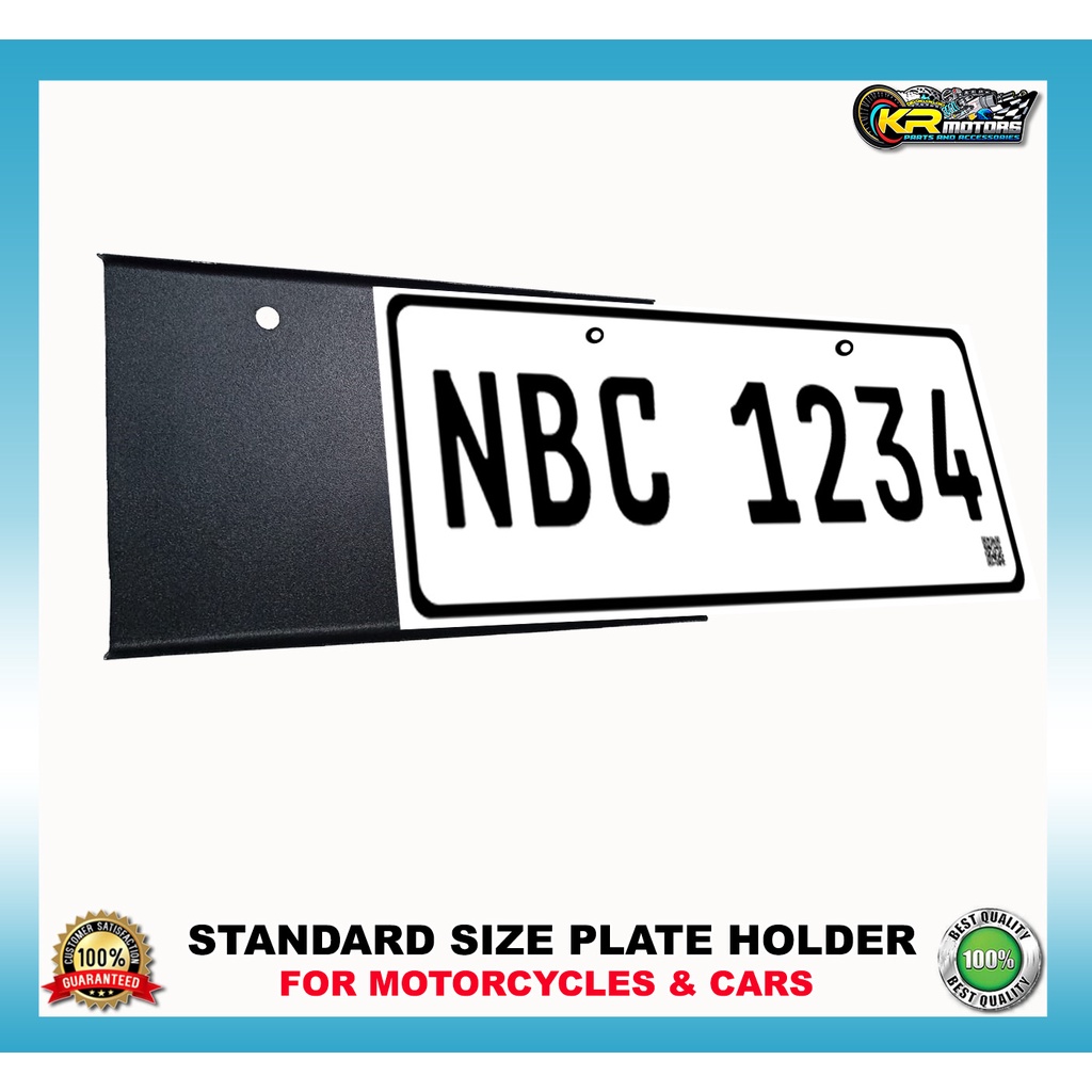 Steel Plate Motorcycle Plate Holder, Powder Coated Motorcycle License ...