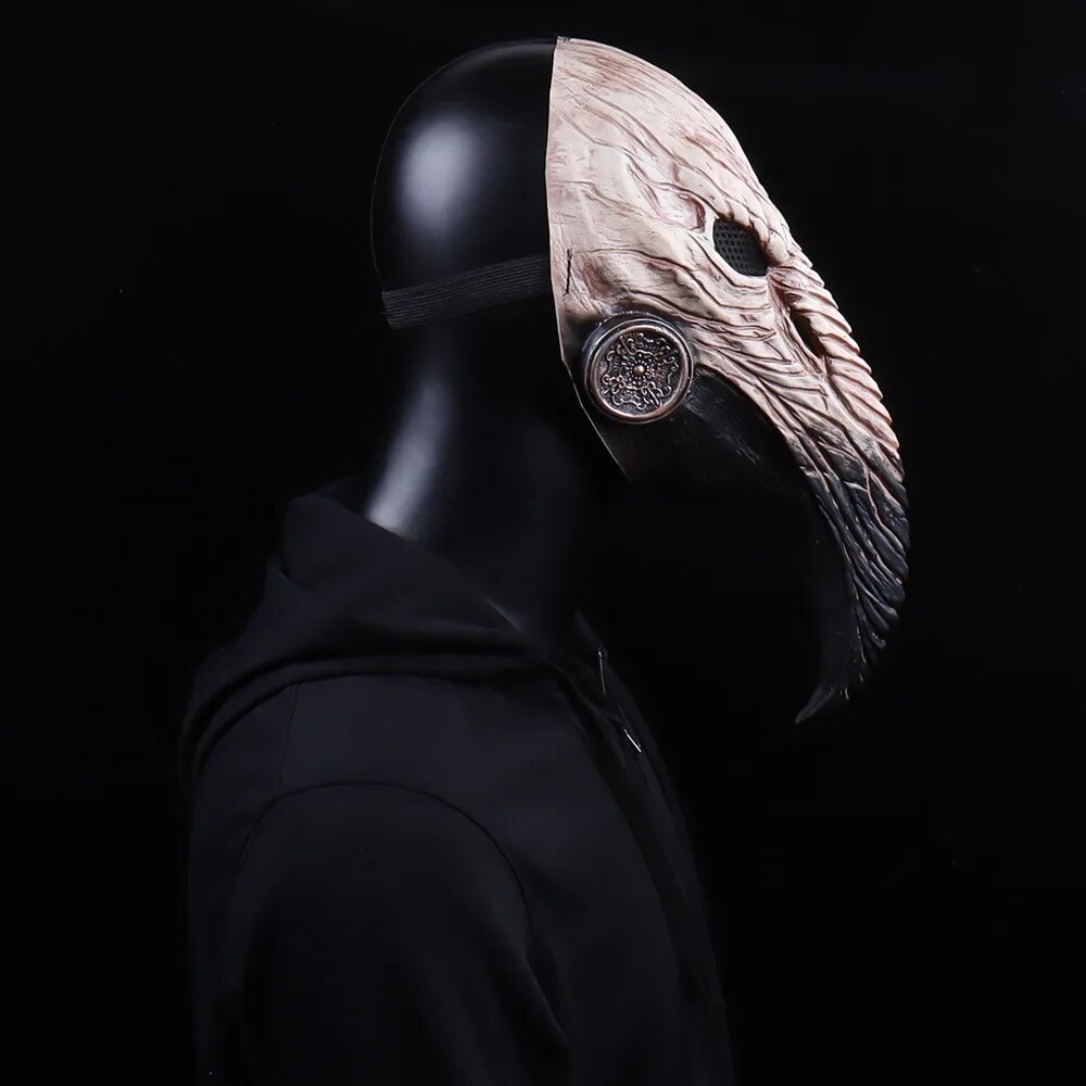 Steampunk Plague Doctor Mask Cosplay Long Nose Bird Beak Latex Masks