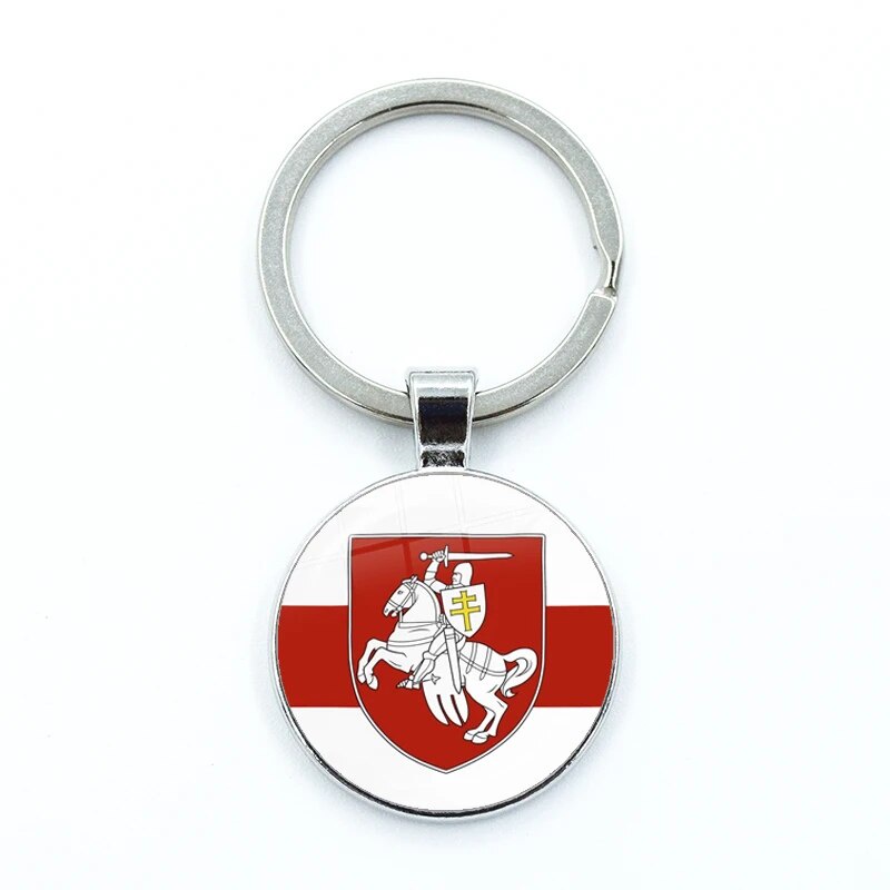 Belarus White Knight Pagonya Keychain Keyring Jewelry Pendant Convex ...