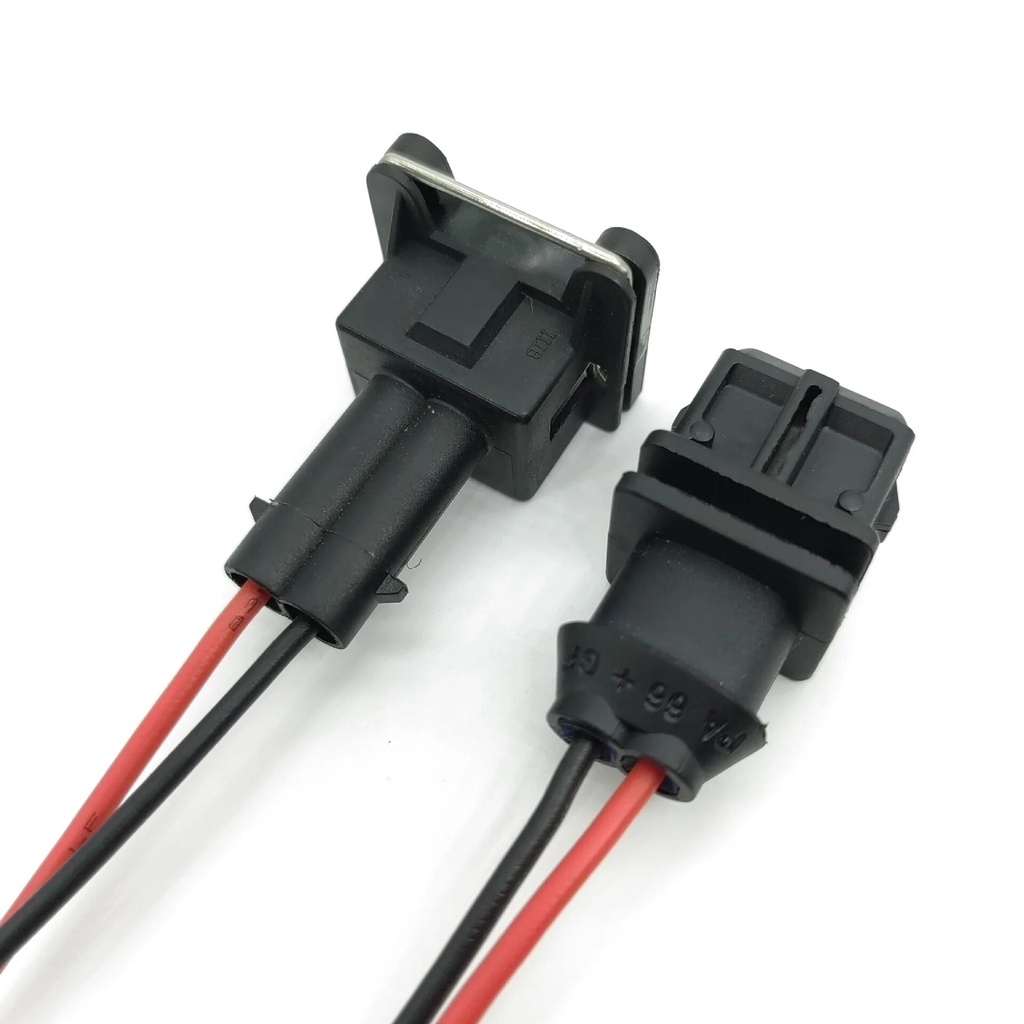 유2 Pin AMP Fuel Injector Connector DT Series Male to Female Wire ...