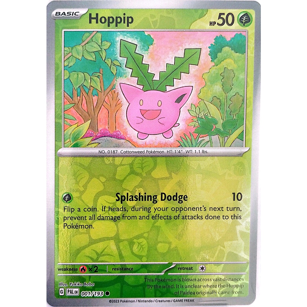 Pokemon TCG Hoppip 001/193 Paldea Evolved SV02 Common | Shopee Philippines