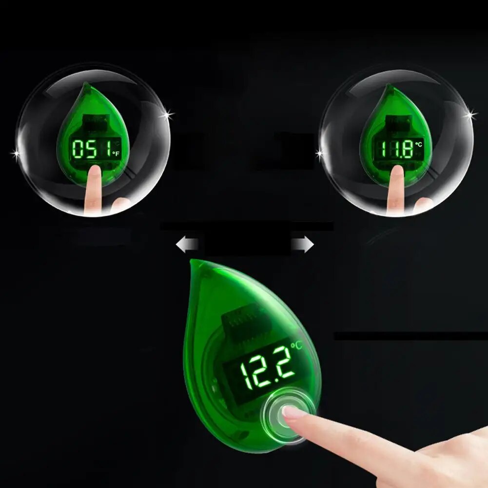 Akuarium Termometer Merekat Sendiri LCD Tangki Ikan Digital Termometer ...