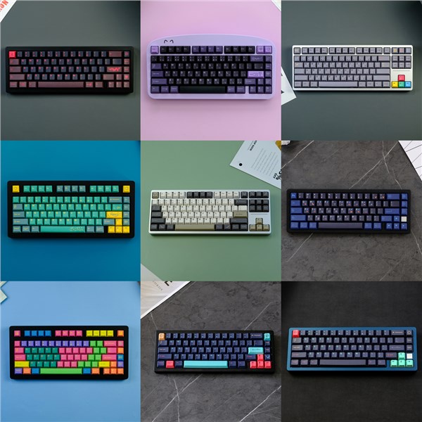 129 Key Clone GMK Baltic Olive 8001 Metropolis Keycaps PBT Keycaps Dye ...