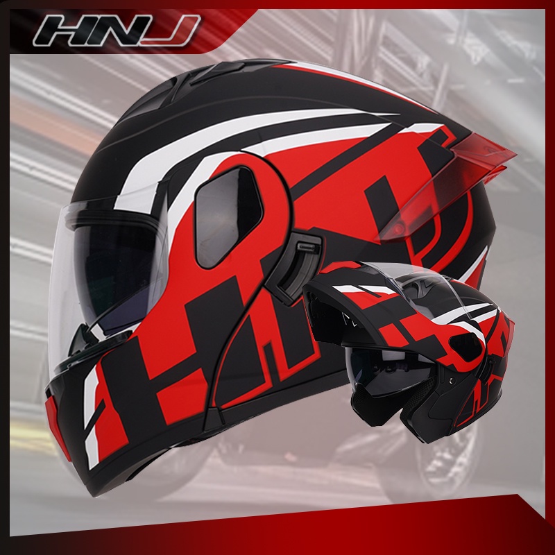 HNJ 937 Modular Helmet Full Face for motorcycle Dual Visor Unisex ...