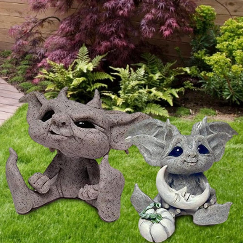 ♝New Baby Goblin Statue Handmake Creatures From A Fantasy World Elf ...