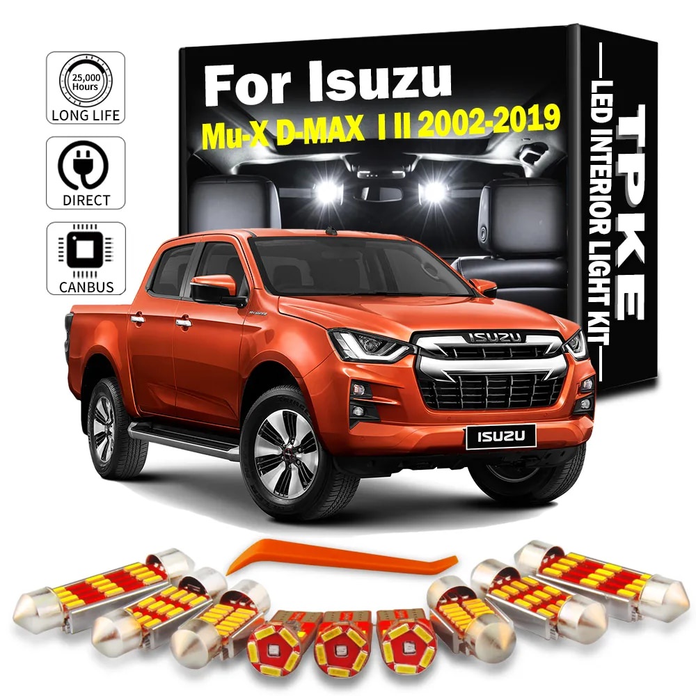 TPKE Canbus LED Interior Dome Map Trunk Light Kit For Isuzu Mu-X Mux D-MAX D MAX Dmax I II 200kF ...