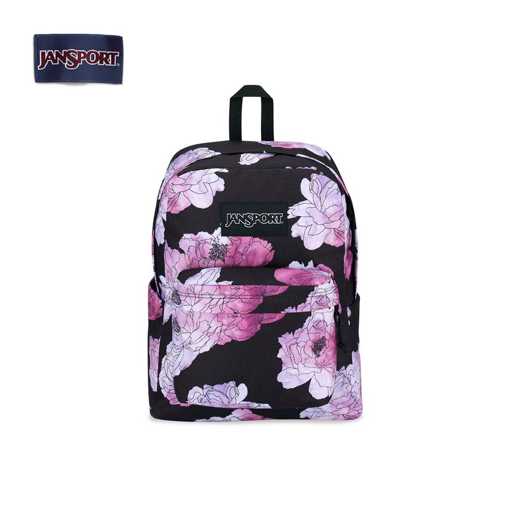 Jansport Superbreak Plus Backpack Floral Outlines Women 26L | Shopee ...