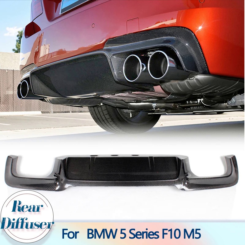 Car Rear Bumper Diffuser Lip Spoiler For BMW 5 Series F10 M5 Sedan 4 ...