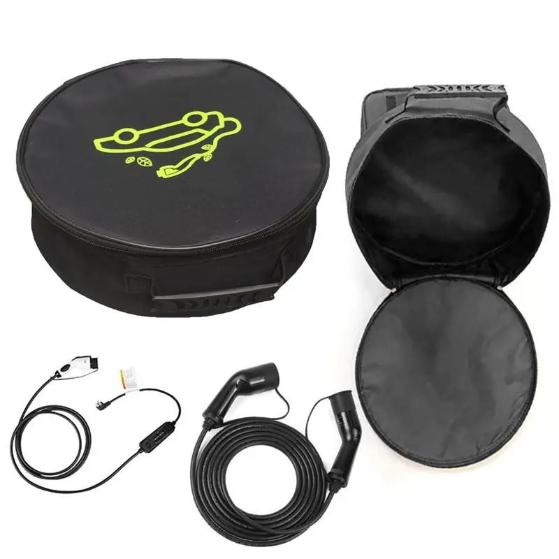 EV Cable Bags Jumper Cable Bag Square And Round EV Cable Organize Case ...