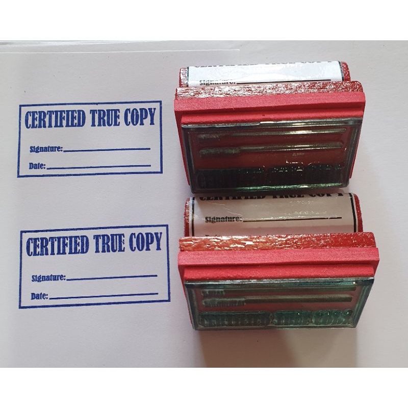 Rubber Stamp Machine Made Wooden Handle..'CERTIFIED TRUE COPY-4 ...