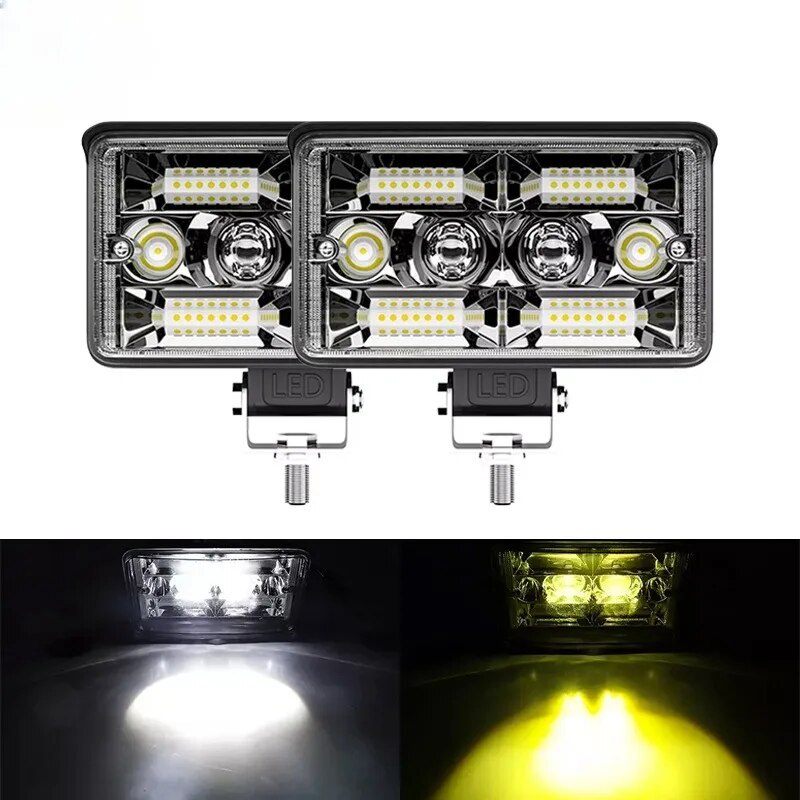 【2pcs Truck LED Spotlights 4-inch Retrofitted Vehicle Reverse Lights ...