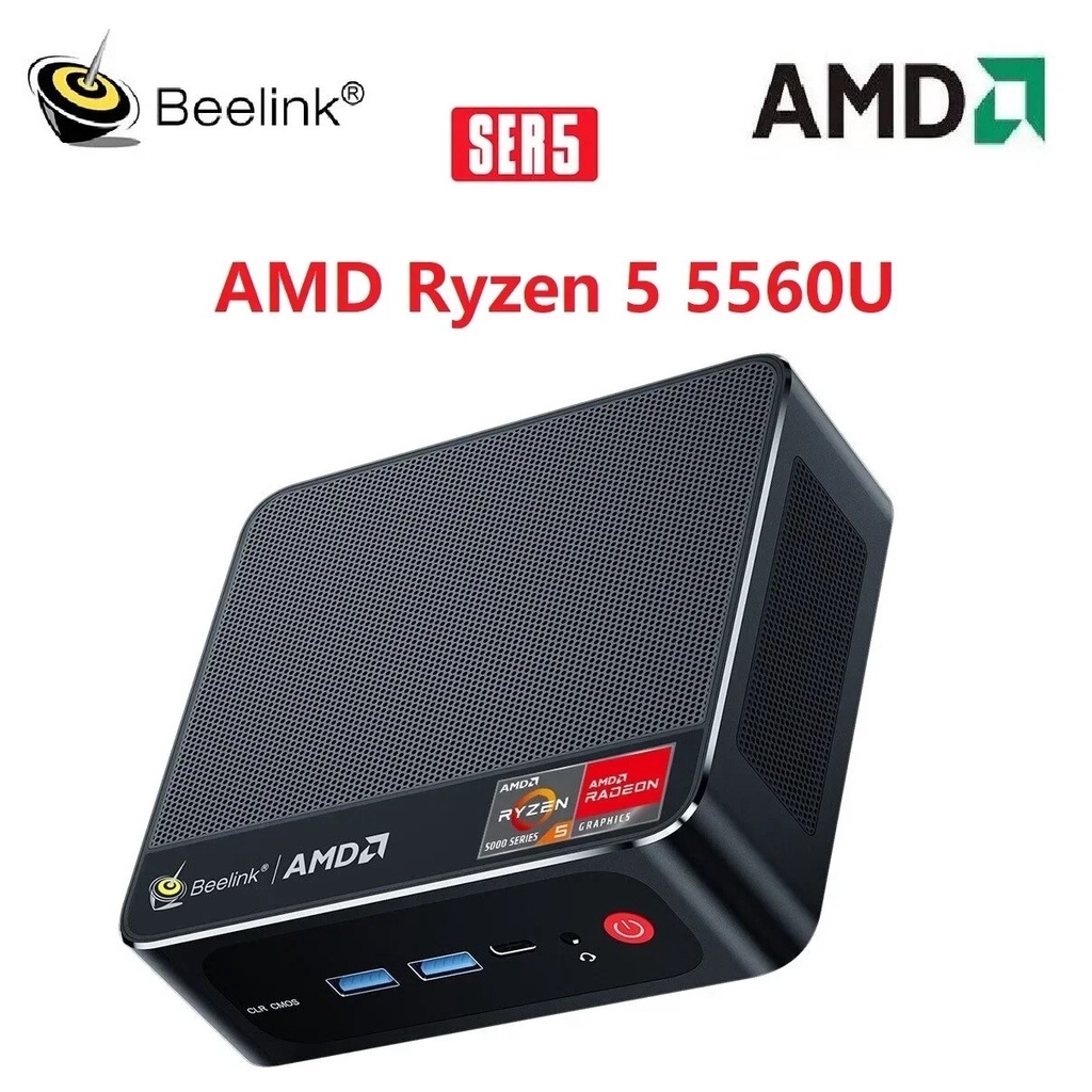 -Beelink SER5 Pro Mini PC AMD Ryzen 5 5560U DDR4 16GB 3200MHZ 500GB ...