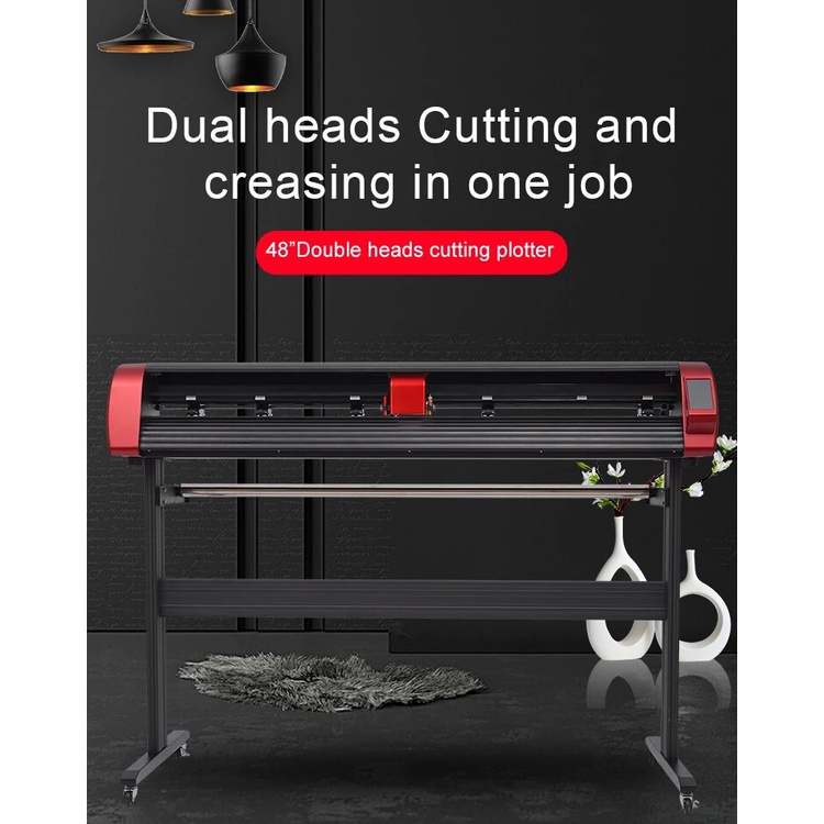 ️D48 Double Heads Plotter Graph Plotter All Size Color Vinyl Printer Cutting Plotter with ...