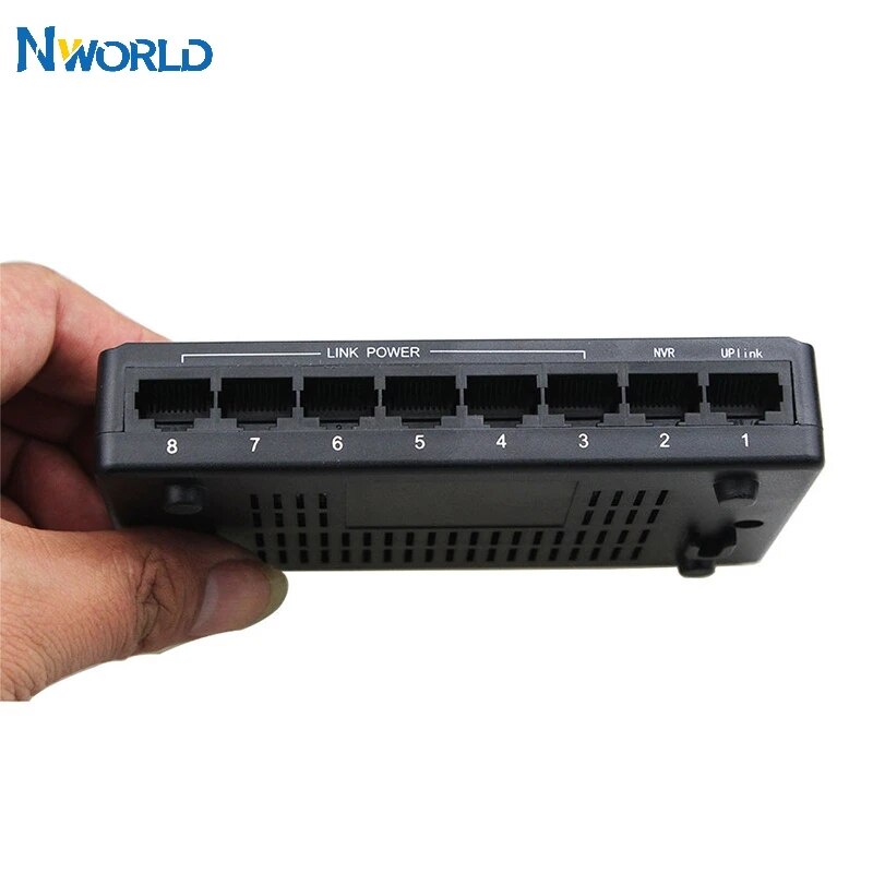 ☟Hot Sell 100Mbps IEEE802.3x 8 Port S POE Switch Power Over Ethernet Network Switch Ethernet Fot ...