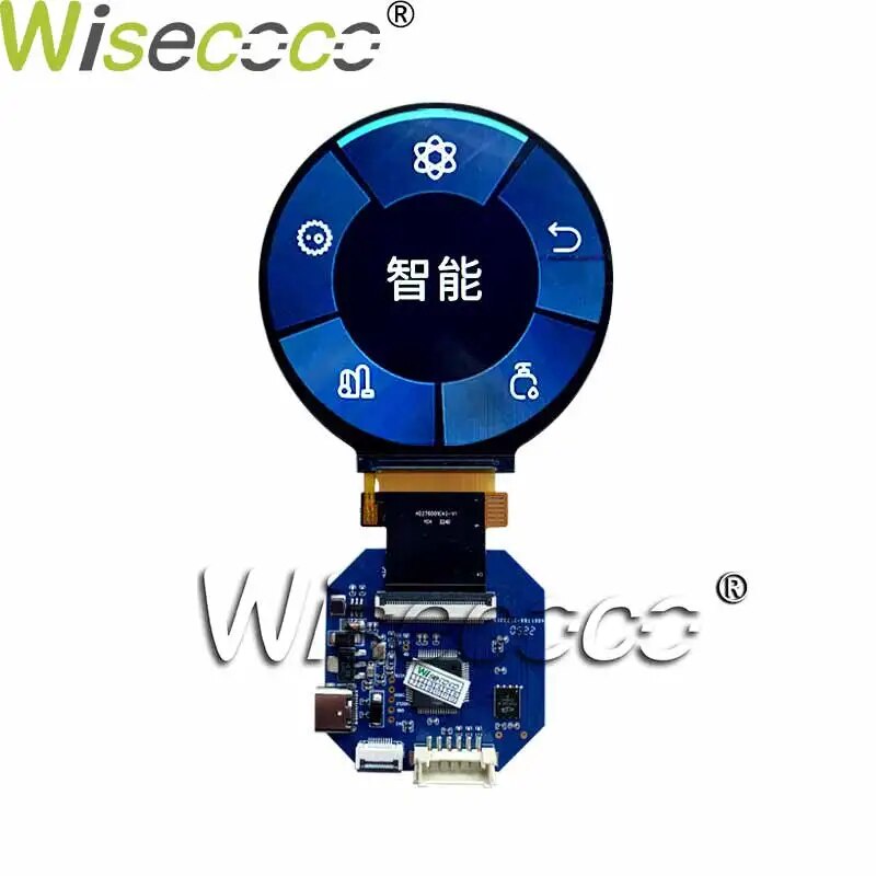 ⚜2.8 Inch Round LCD Display MCU Development Board RS485 RS232 TTL UART CANBUS TYPE-C 5V 2A Acce ...