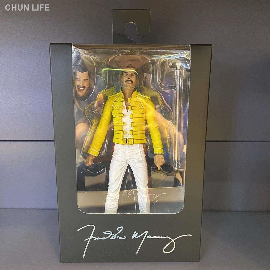 Genuine NECA 42066 Queen frontman Freddie Mercury 7-inch action figure ...