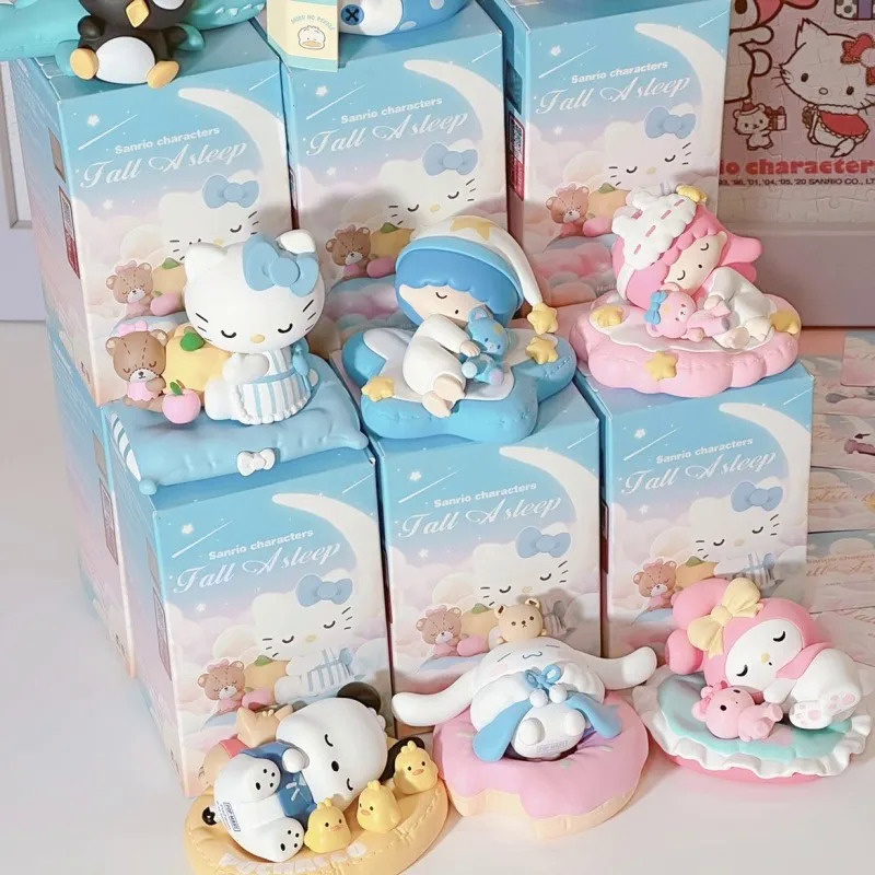 Sanrio Genuine Spot Family Safe Sleep Series Blind Box Cool Lomi Hand ...