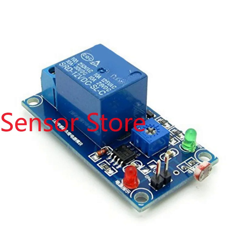 OIQO 5PCS Photoresistor Sensor Plus 12V Relay Light Control Switch ...