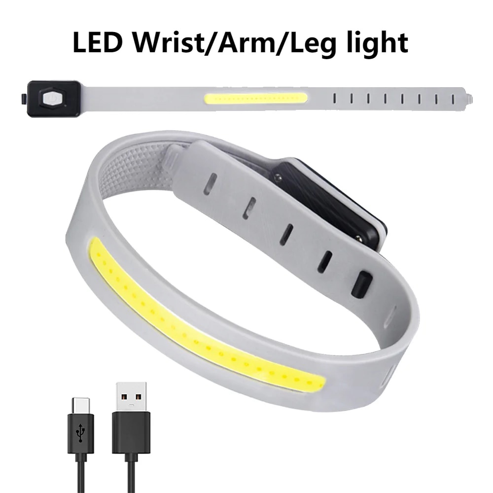 LED Wrist Lamp Portable Multi-functional Arm/Leg Lamp Dual Color COB ...
